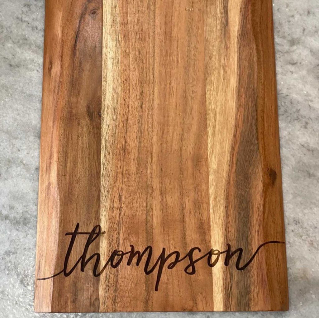 Engraved Thick Wood Cutting Board $90+