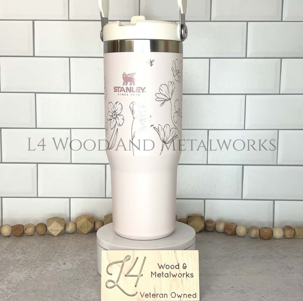 Engraved Stanley Tumblers | L4 Laser Engraving and Metal Art
