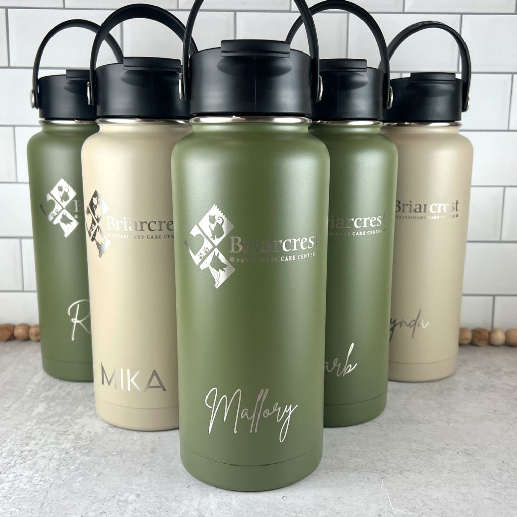 Custom Laser Engraved Water Bottles $25+ | L4 Laser Engraving and Metal Art